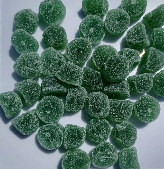 Red Band menthol groentjes, schep drop 250 gr. – Dutch Food in America