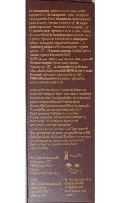 Van Houten cacao poeder, pak 250 gr. – Dutch Food in America